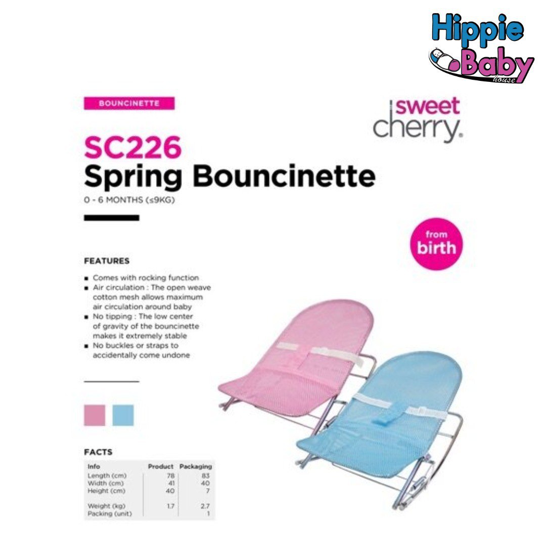 SWEET CHERRY SC226 BABY BOUNCER SPRING BOUNCINETTE - Hippie Baby House